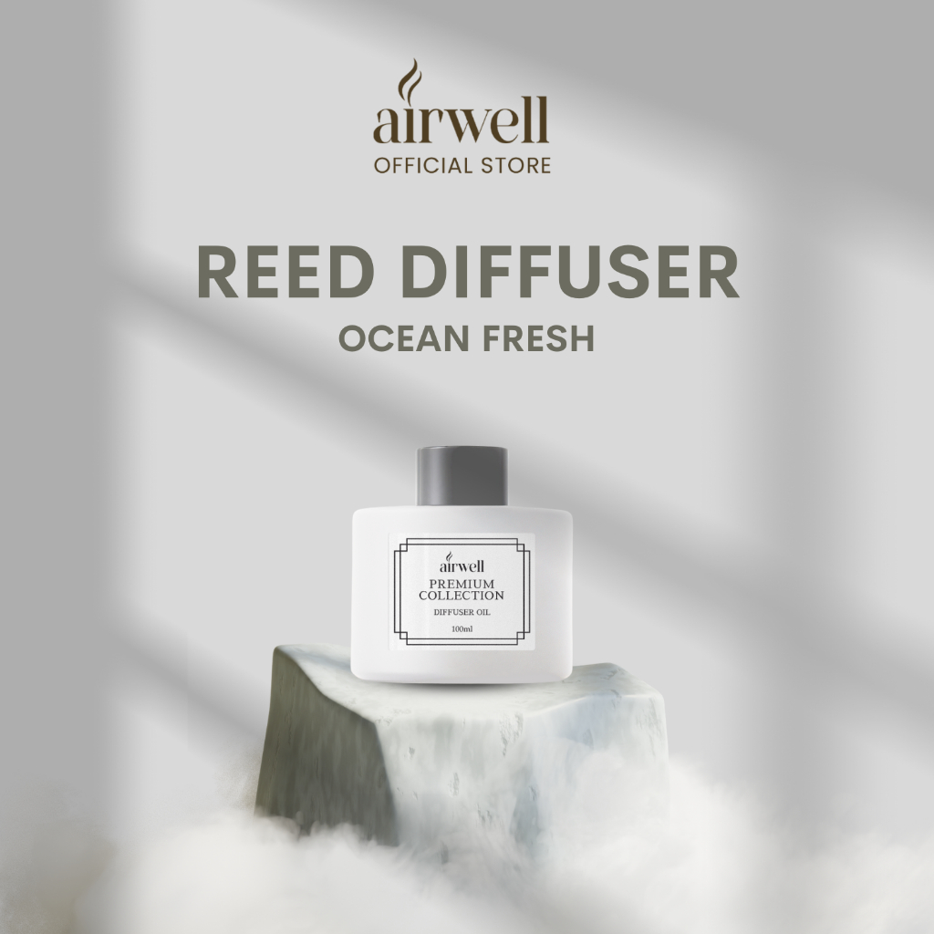 Airwell Matte Black and White Reed Diffuser Home Scents | Home ...