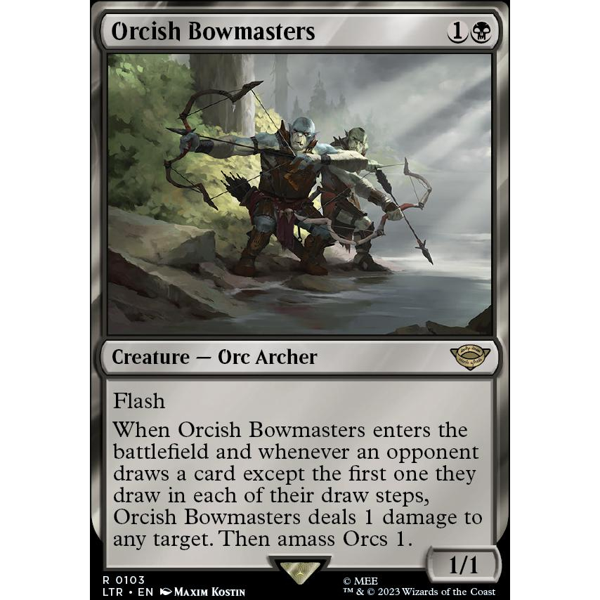 Orcish Bowmasters Rare The Lord of the Rings LOTR Magic the Gathering ...