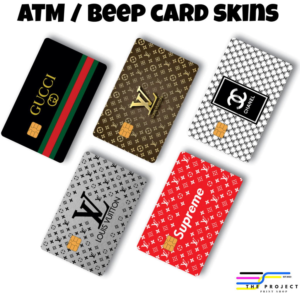 ATM/Beep Card Skin Stickers LUXURY BRANDS. High Quality Vinyl Sticker ...