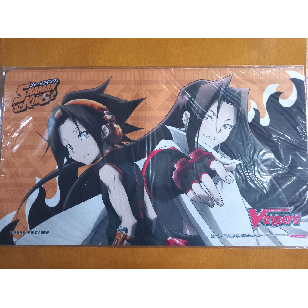 CFV VG-D-TB03 Sneak Preview Playmat Yoh Hao Shaman King Cardfight Vanguard Rubber Sealed Mat ...