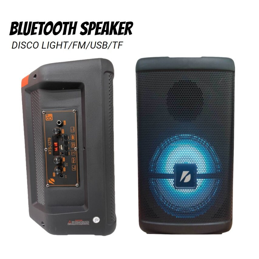 KTS-1279 8 inches Portable Wireless Bluetooth Speaker with Free ...