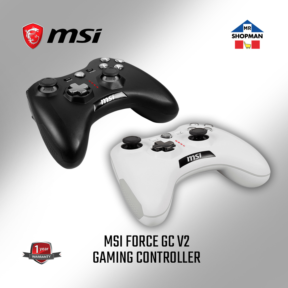 Msi Force GC20 V2 Wired Gaming Game Controller Gamepad | Shopee Philippines