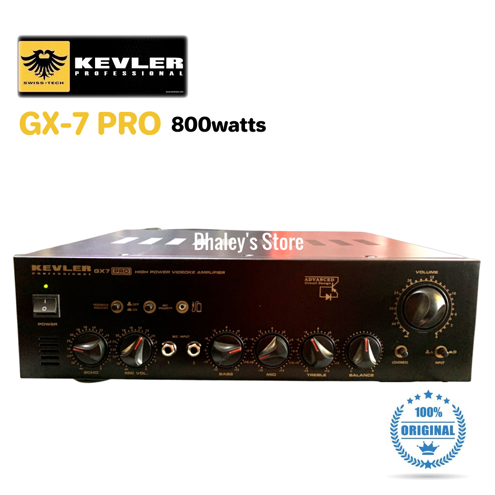 Kevler GX-7 PRO High Power Videoke Amplifier 800watts 8ohms Karaoke Amplifier Integrated ...