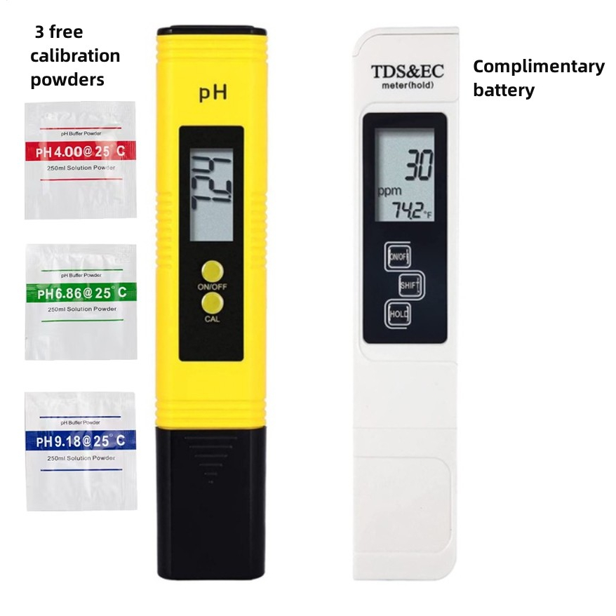 Reeopee 5 In 1 PH Meter Water Quality Tester PH/EC/TDS/Salinity/TEMP ...