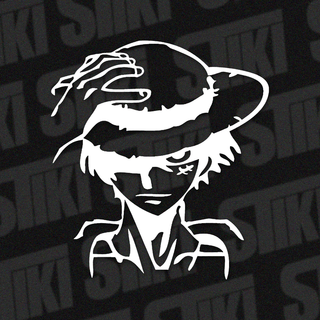 One Piece Strawhat Luffy Cut out Vinyl Sticker WATERPROOF Design 1 ...