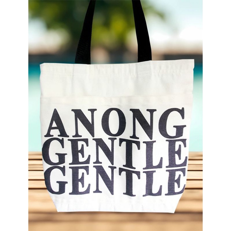 Gentlewoman Tote Bag - Heavy duty "Anong Gentle Gentle" | Shopee ...