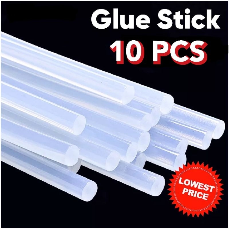 10 PCS HOT MELT GLUE STICK SIZE ARE BIG AND SMALL SIZE | Shopee Philippines