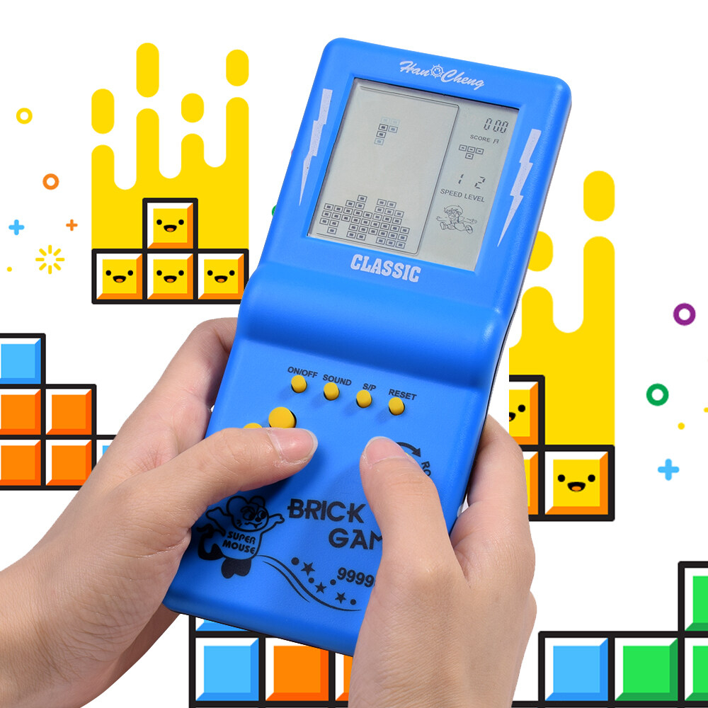 Classic big screen lcd classic handheld game machine brick game for ...