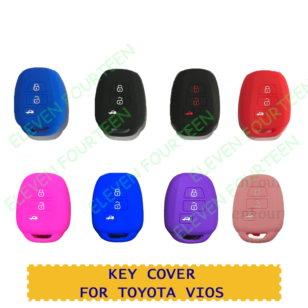 Toyota Vios 2019, 2020, 2021 Silicon Silicone Key Remote Cover [1 Piece ...