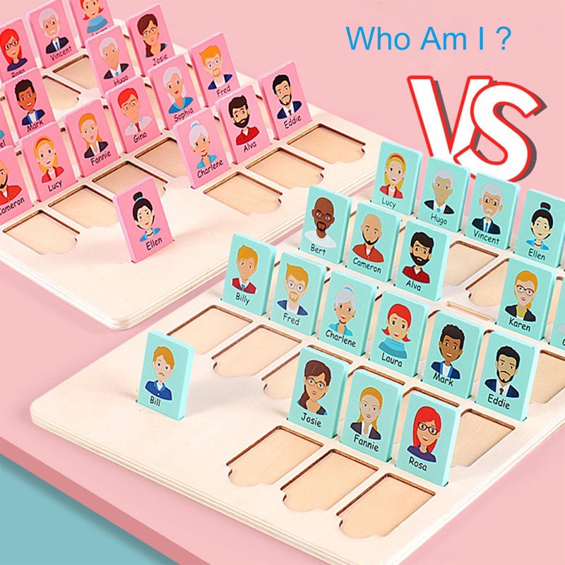 Who Is It Board Game Funny Guess Who Cards Game Family Guessing Games ...