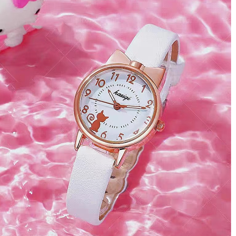 (COD) Watches for Kids Girls Boys Students Relo Kids Watch Cat Ears ...