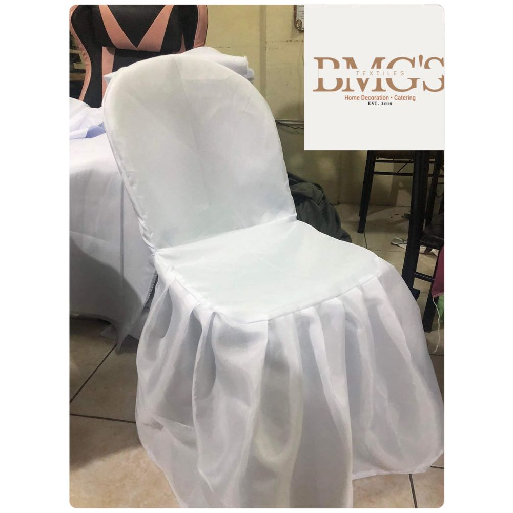 Chair Cover Monoblock Cover Catering Geena Gina Fabric | Shopee Philippines