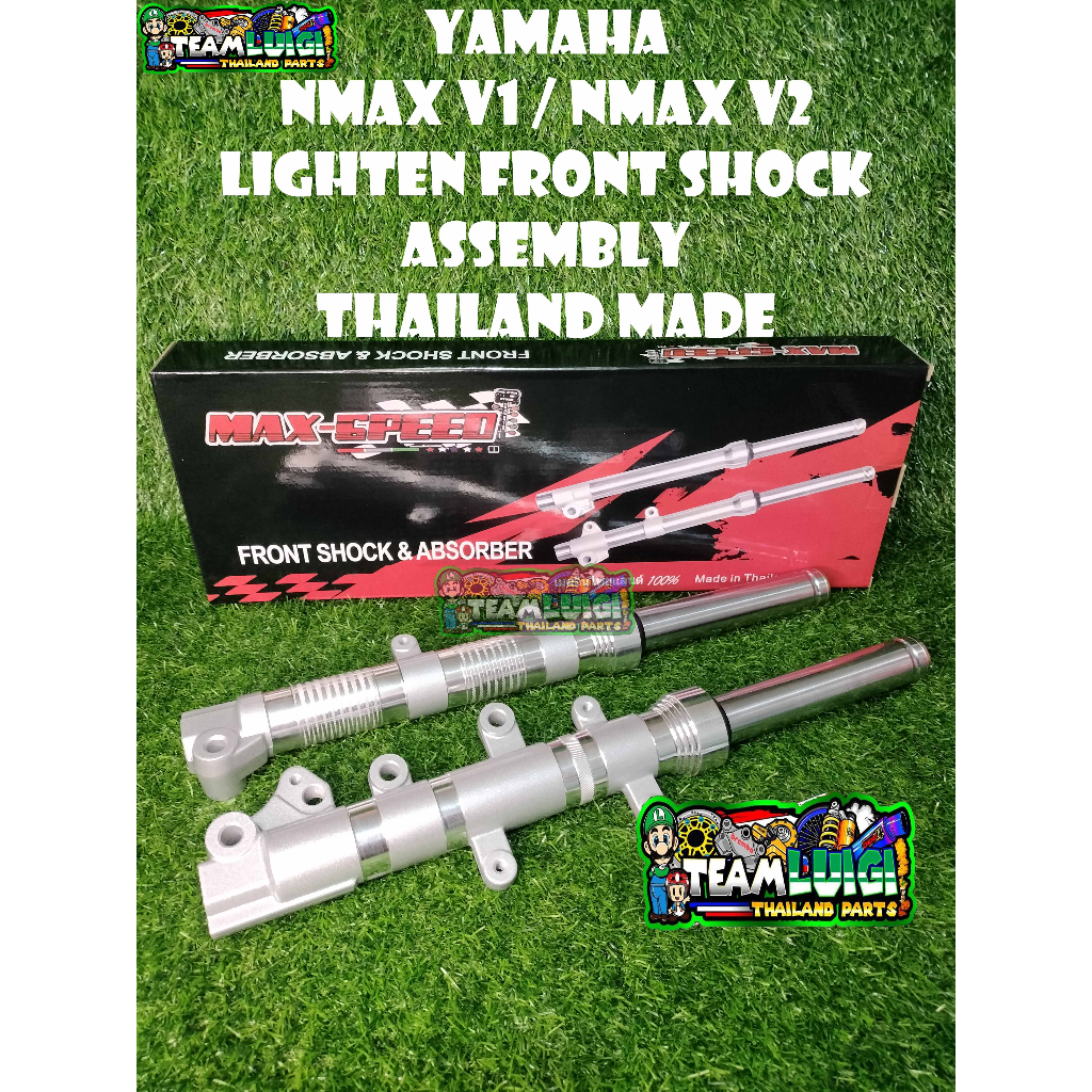 MAX SPEED LIGHTEN FRONT SHOCK ASSEMBLY YAMAHA NMAX 155 V1 / NMAX 155 V2 VERSION 3 THAILAND MADE ...
