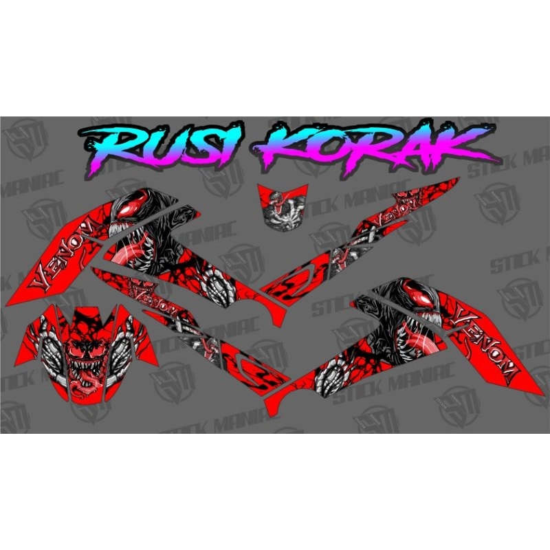 Rusi korak decals sticker, Laminated | Shopee Philippines
