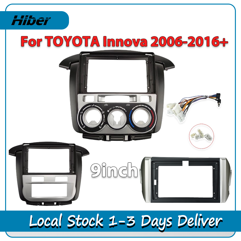 Car Radio Fascias Panel for TOYOTA Innova 2007-2016+ Dashboard Frame ...