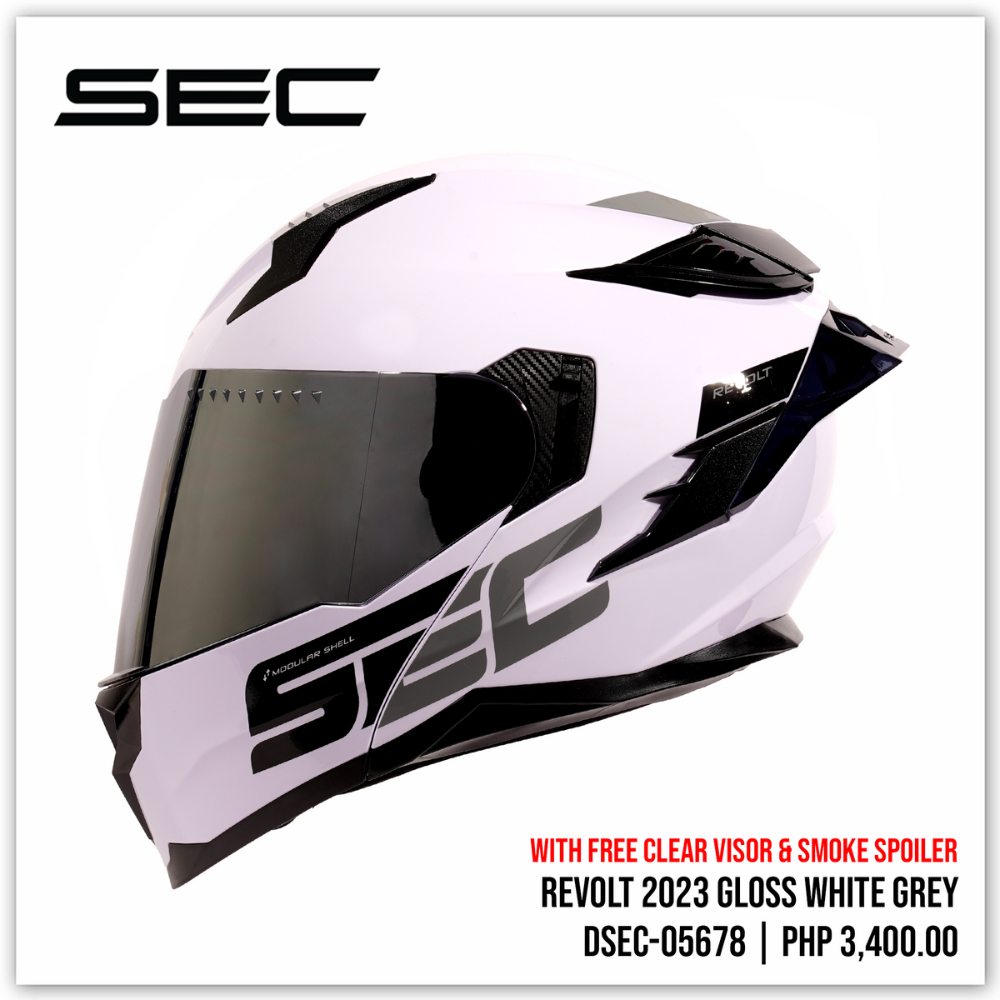 SEC REVOLT 2023 GLOSS/MATTE MODULAR HELMET(M-XL) | Shopee Philippines
