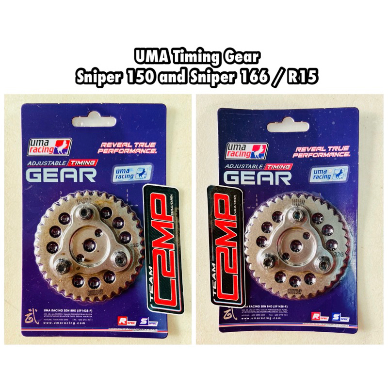UMA Racing Adjustable Timing Gear Sniper MX135/Classic/150 , Raider150 ...