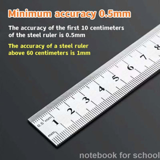 30/60cm Stainless Steel Ruler Metal Aluminum Ruler Drawing Multi ...