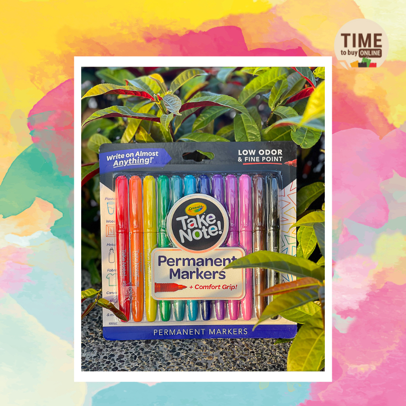 CRAYOLA Take Note Permanent Markers, 12 count | Shopee Philippines