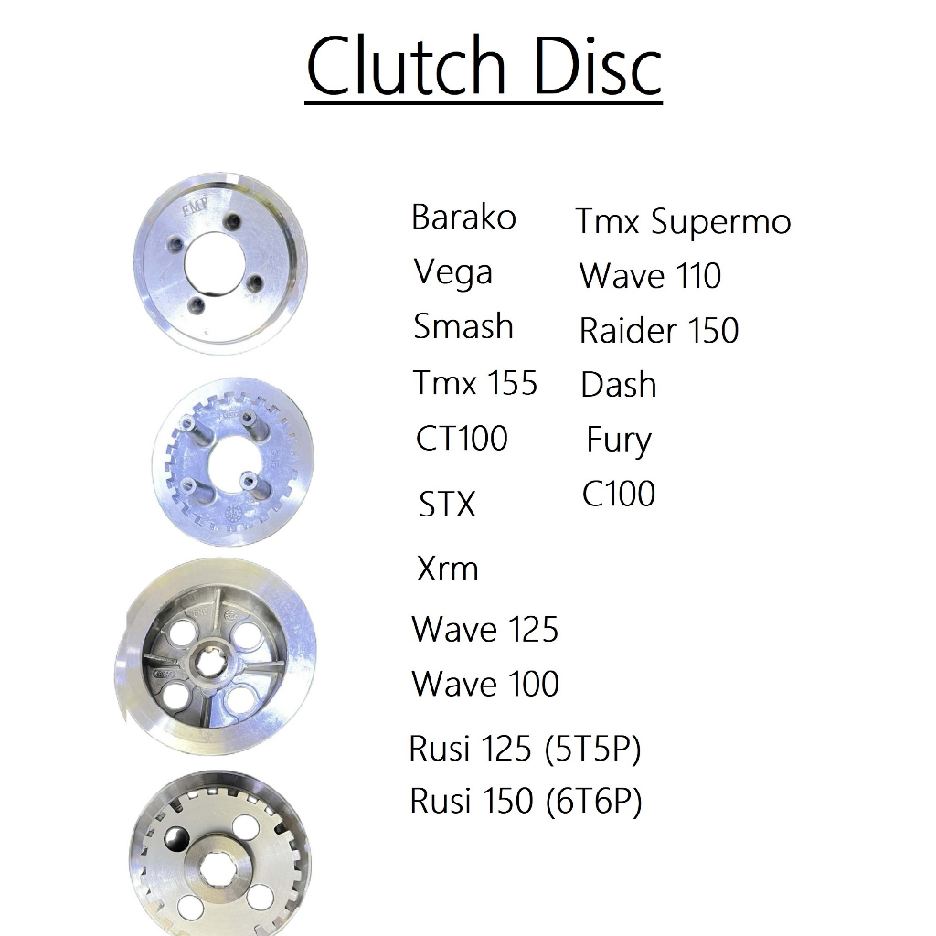 Motorcycle Clutch Disc/Disk/Plate-Barako/C100/Xrm/CT100/FZ16/R150/Wave ...