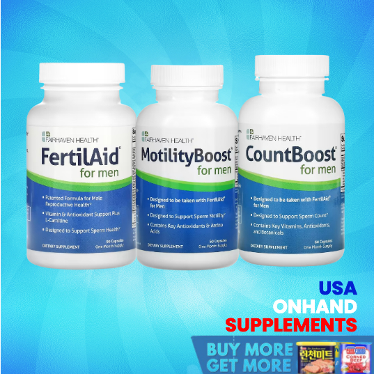 USA Onhand | Fertility Support Fertilaid for Him, CountBoost & Motility ...