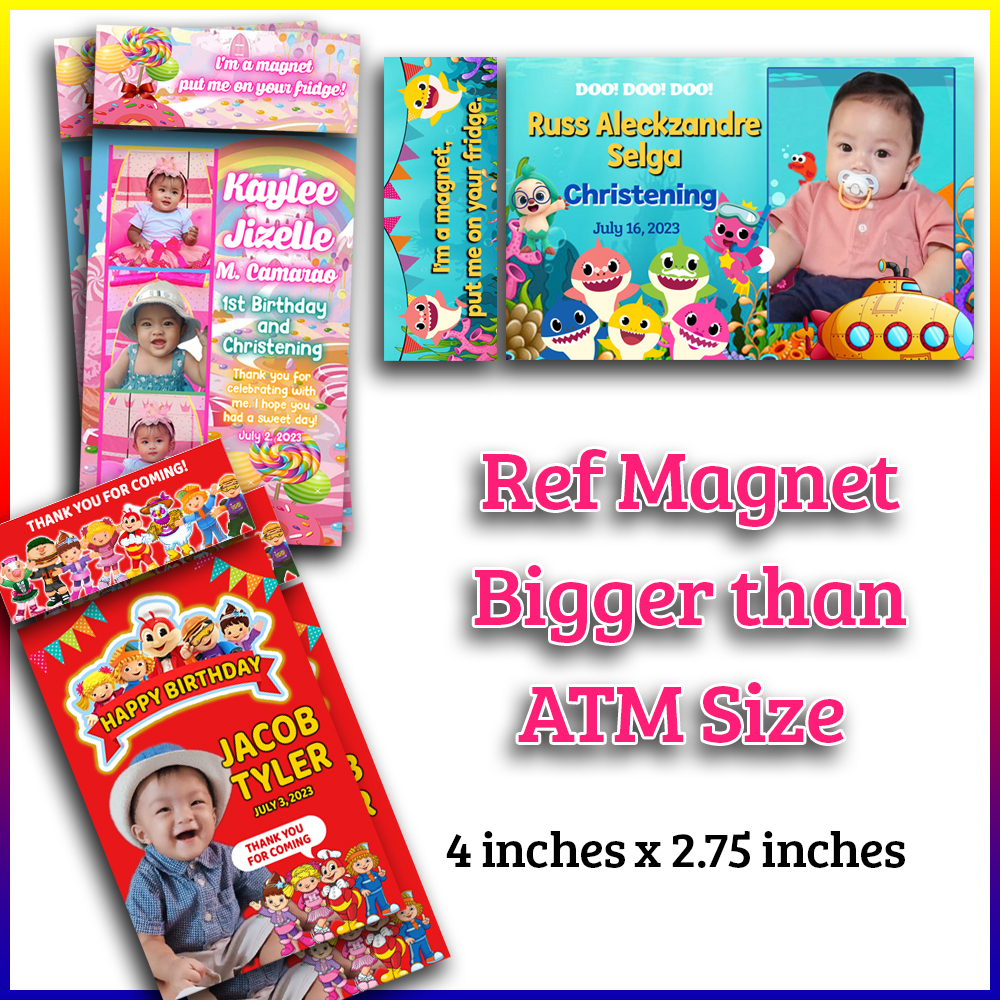 Personalized Ref Magnet Bigger than ATM size | Shopee Philippines