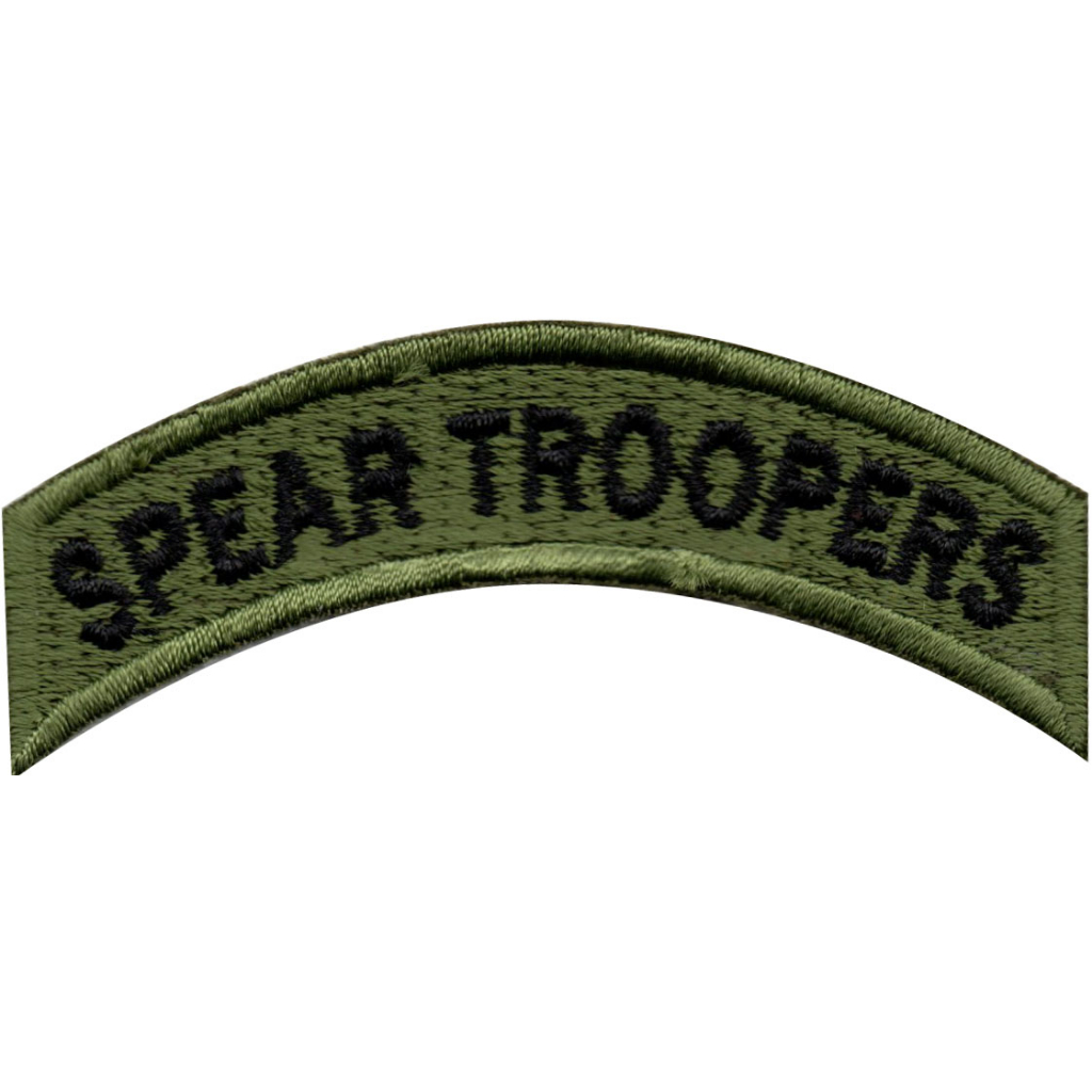 SPEAR TROOPERS TAB WITH VELCRO, CMO OPERATOR TAB WITH VELCRO (ARMY SIZE ...