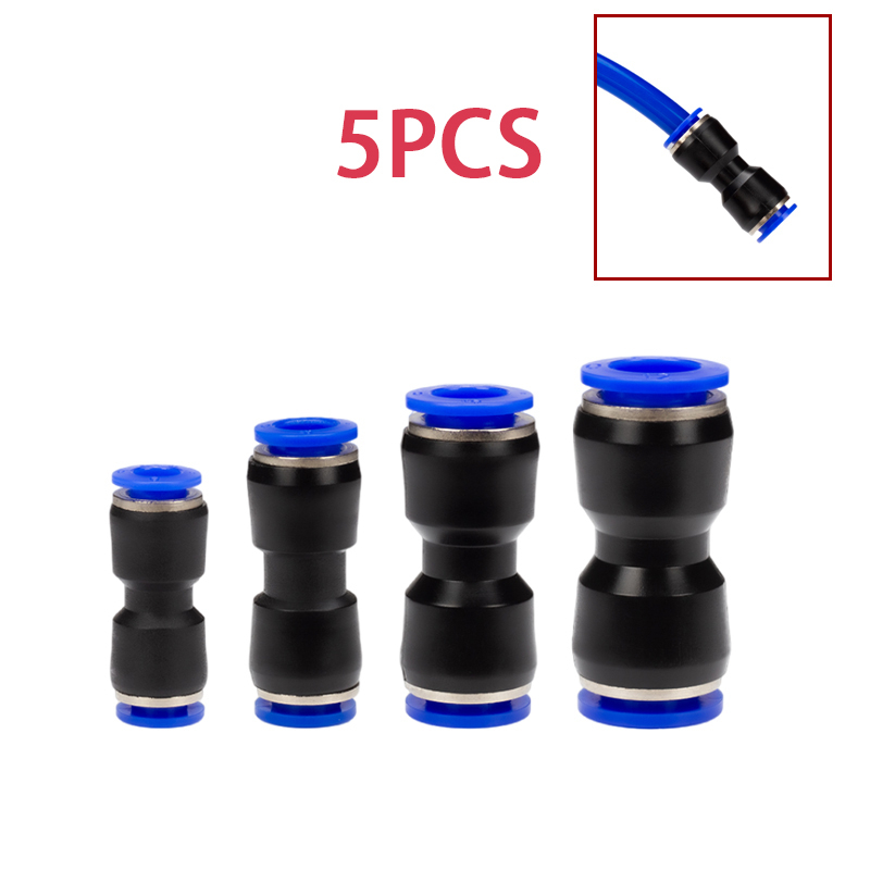 5PCS Pneumatic Joint PU PG Hose Connector Straight Hose Fitting Connecting Outer Diameter 4mm ...