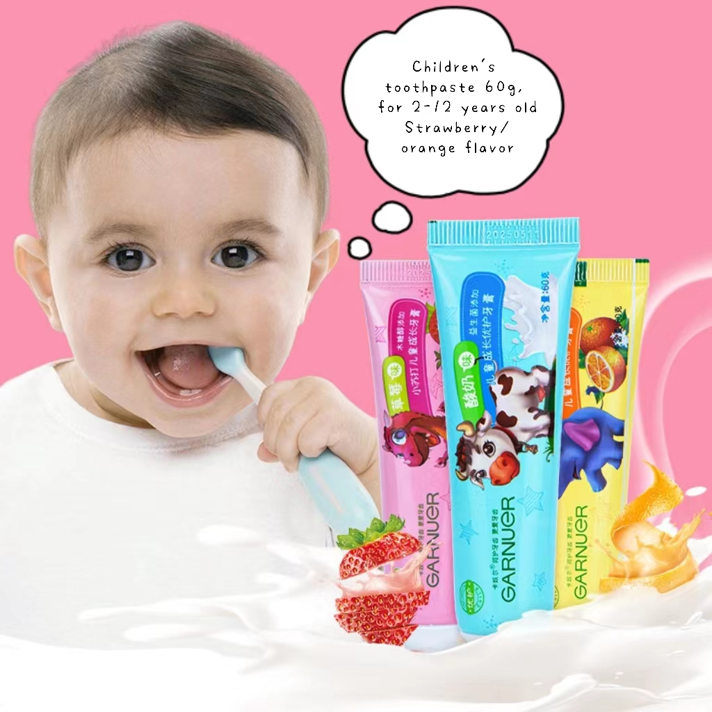 Swallowable Toothpaste For Kids (2-12 Years Old) Fruit Flavor 60g For ...