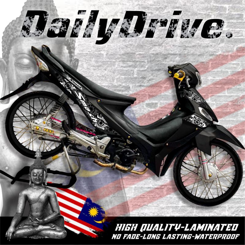 SUZUKI SMASH 110/115 FLOWERS STOCK SIZE DECAL THAI CONCEPT | Shopee ...