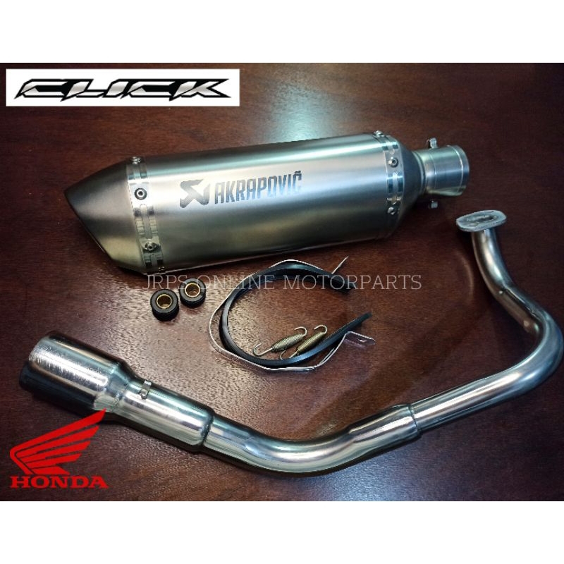 AKRAPOVIC FULL SYSTEM HONDA CLICK v1,v2,v3 125 / 150 / 160 With Silencer | Shopee Philippines