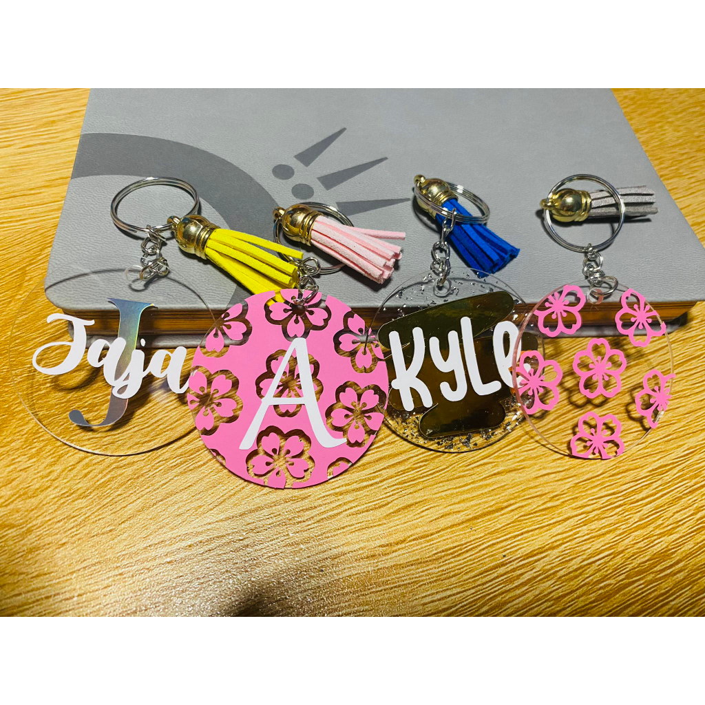 Personalized Acrylic Keychains (Silver Chains) | Shopee Philippines