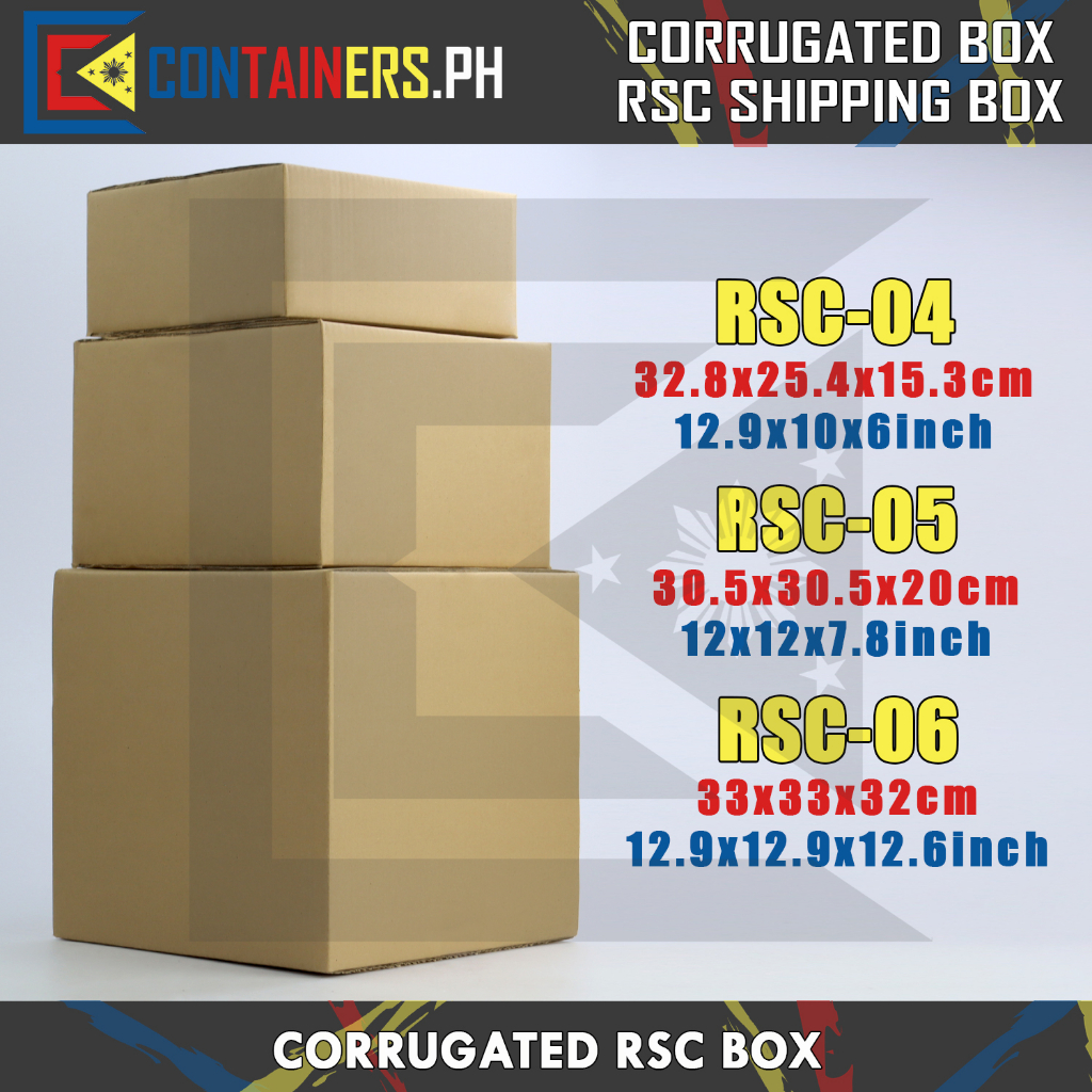 CONTAINERS.PH Brown Kraft Corrugated RSC Box Shipping Box Packaging Box ...