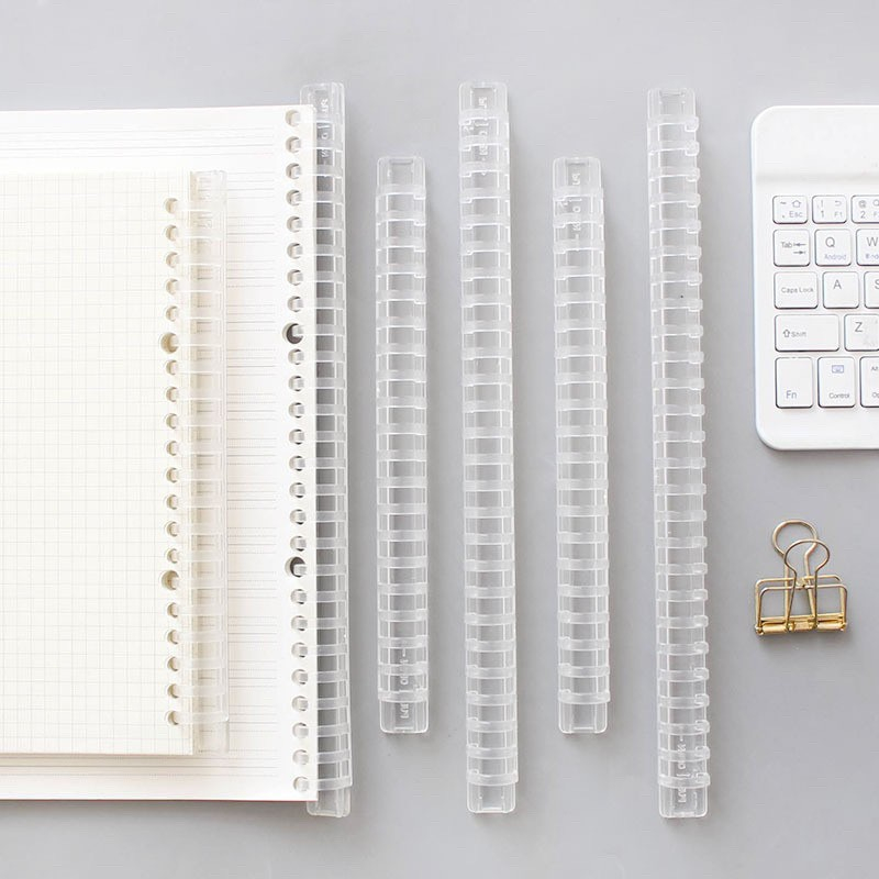 Transparent Plastic Coil Binder Ring 16mm A5/B5 Binder Rings / Cover ...