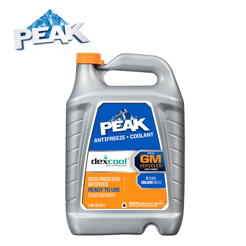 PEAK DEX-COOL 50/50 Prediluted Antifreeze + Coolant US Gallon (3.78 ...