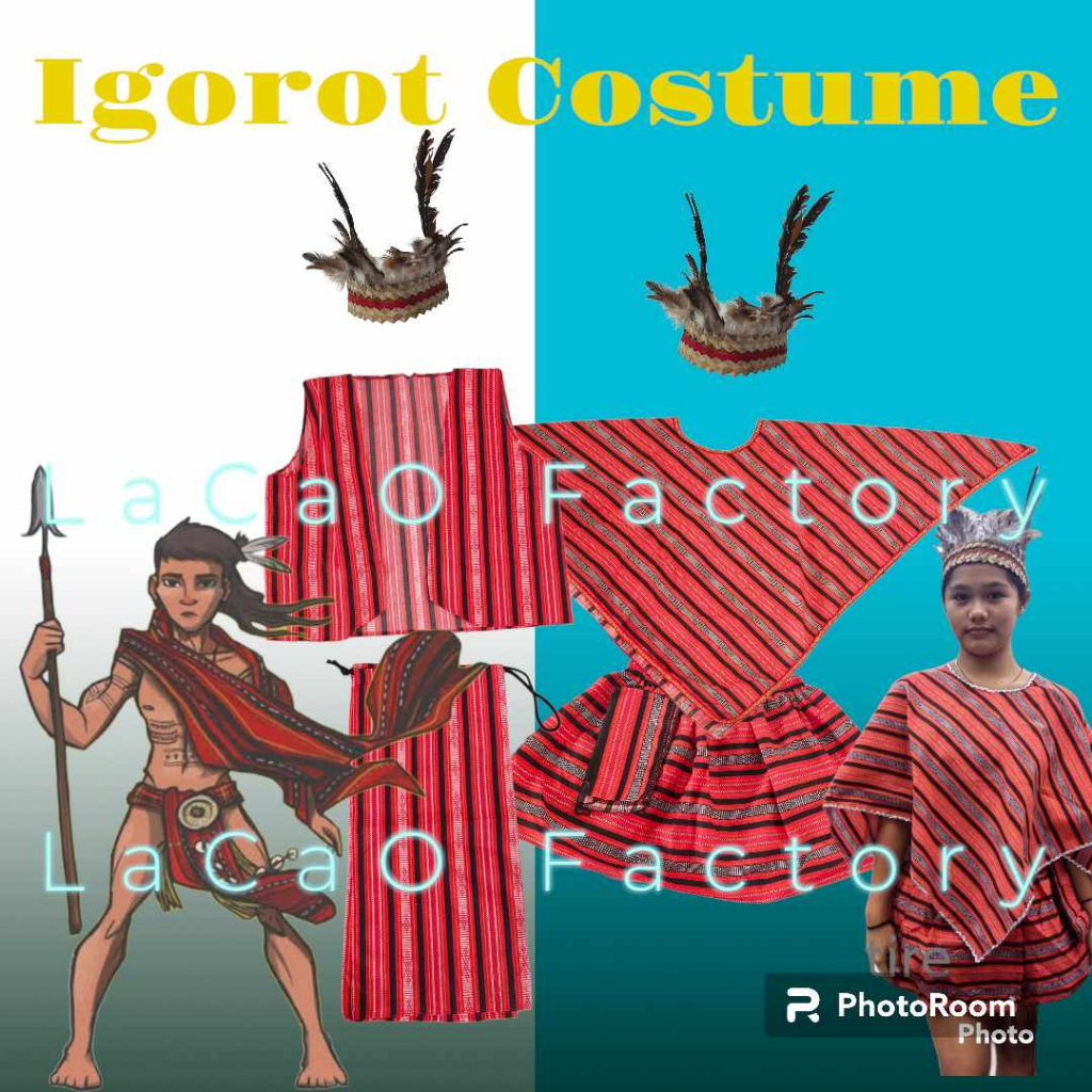 Aas LACAO TRADITIONAL ATTIRE IGOROT COSTUME SET FOR GIRLS AND BOYS ...