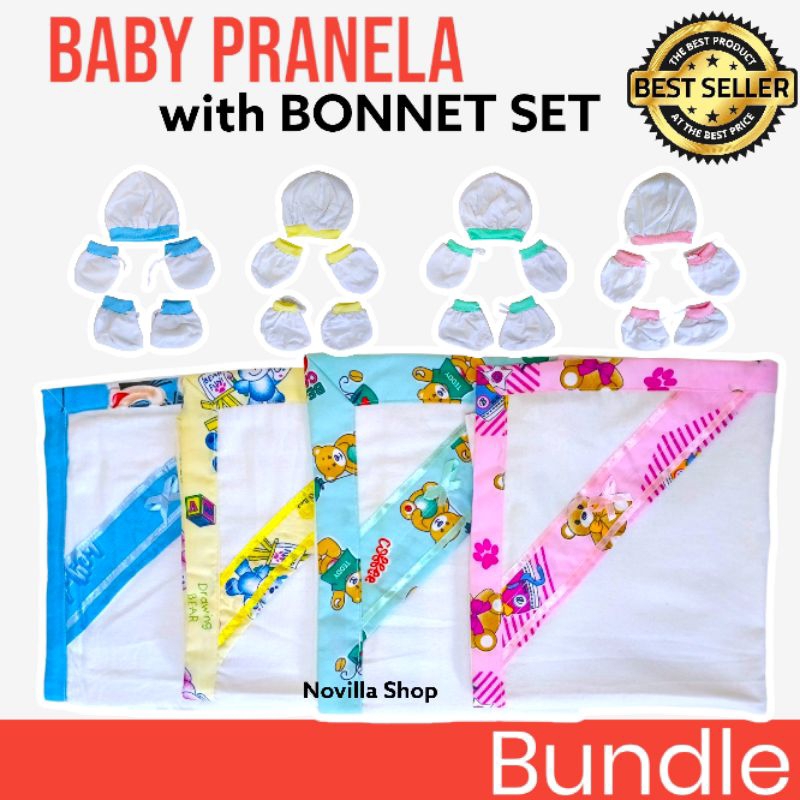 Newborn Pranela With 3-1Bonnet Set for baby boy or girl 0-6 months ...