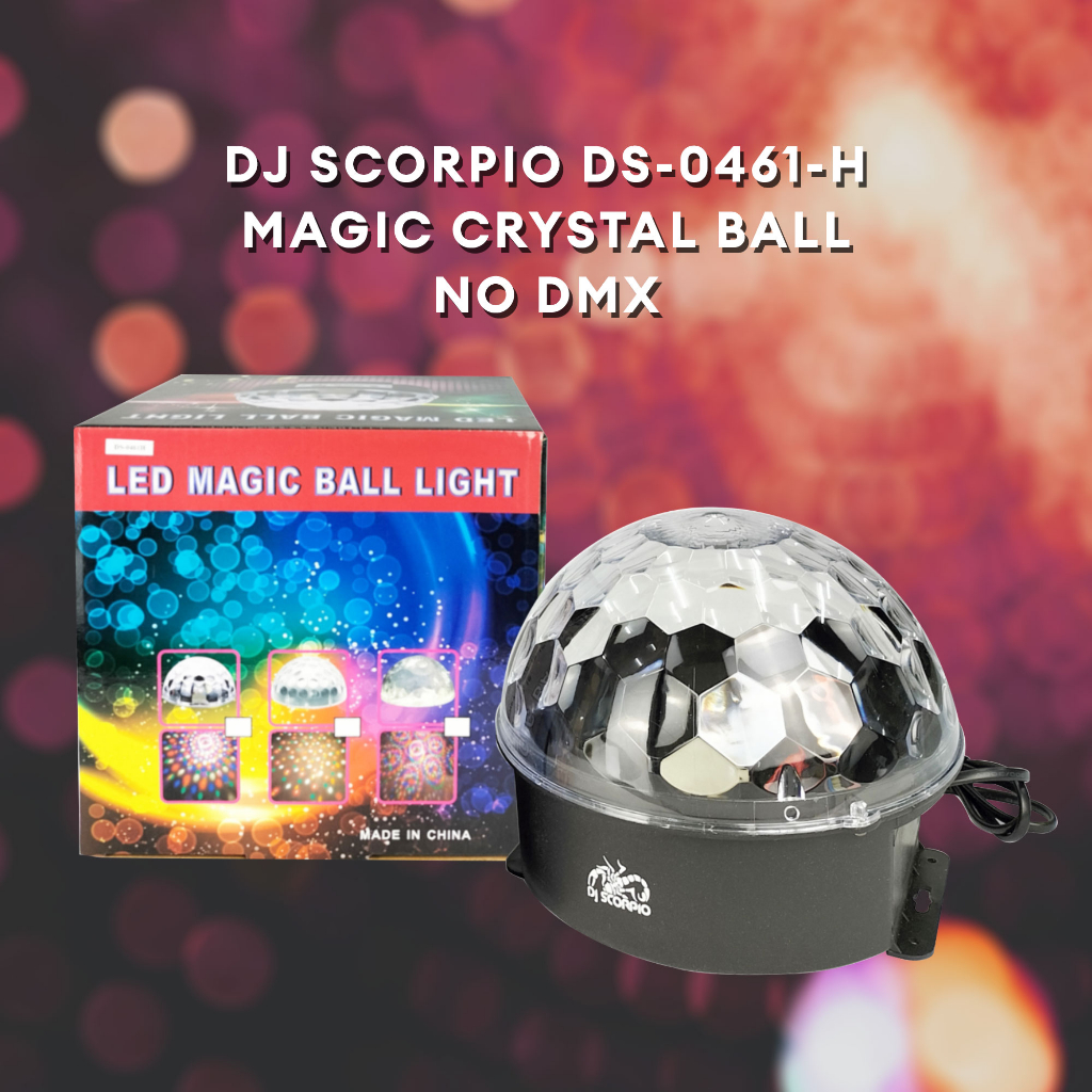 DJ SCORPIO (CRYSTAL MAGIC BALL NO DMX) - Christmas Light, Dj Light, Dance Club Party / DISCO ...