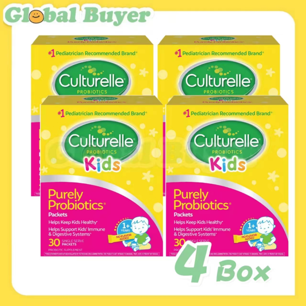 [ 4 Boxs] Culturelle Kids Packets Daily Probiotic Formula Supplement ...