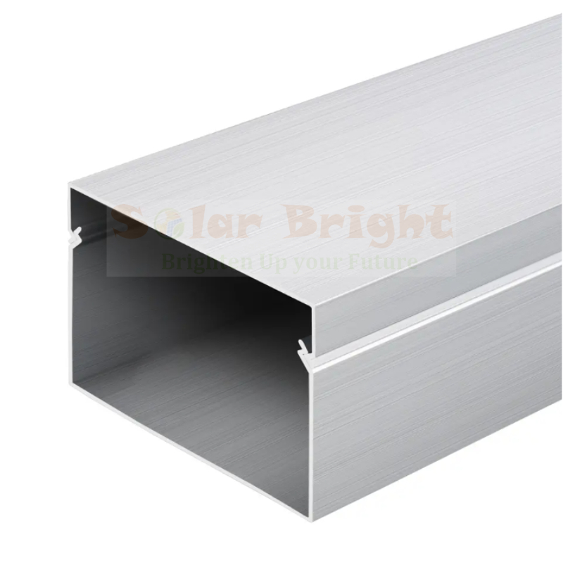 1 Meter Aluminum Alloy Cable Trunking Wiring Ducts Silver Square ...
