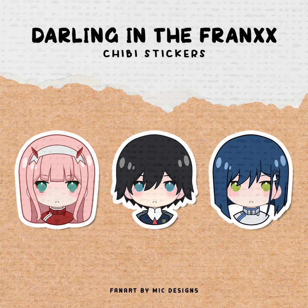 [CLEARANCE SALE] Darling In The Franxx Sticker Pack | Anime Chibi ...