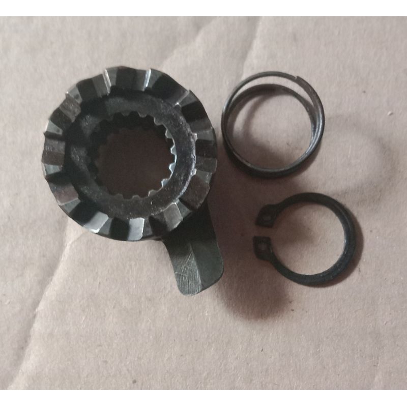 KAWASAKI BAJAJ CT100 KICK SHAFT GEAR w/ spring and lock surplus ...