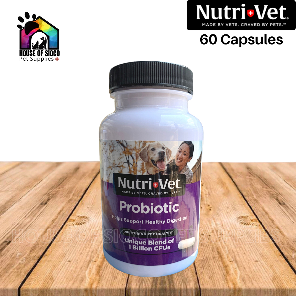 NutriVet Probiotic Capsule For Pets 60caps | Shopee Philippines