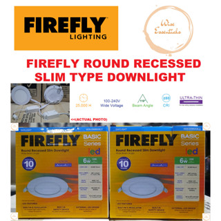 FIREFLY LED Slim Round Recessed Downlight Daylight | Shopee Philippines