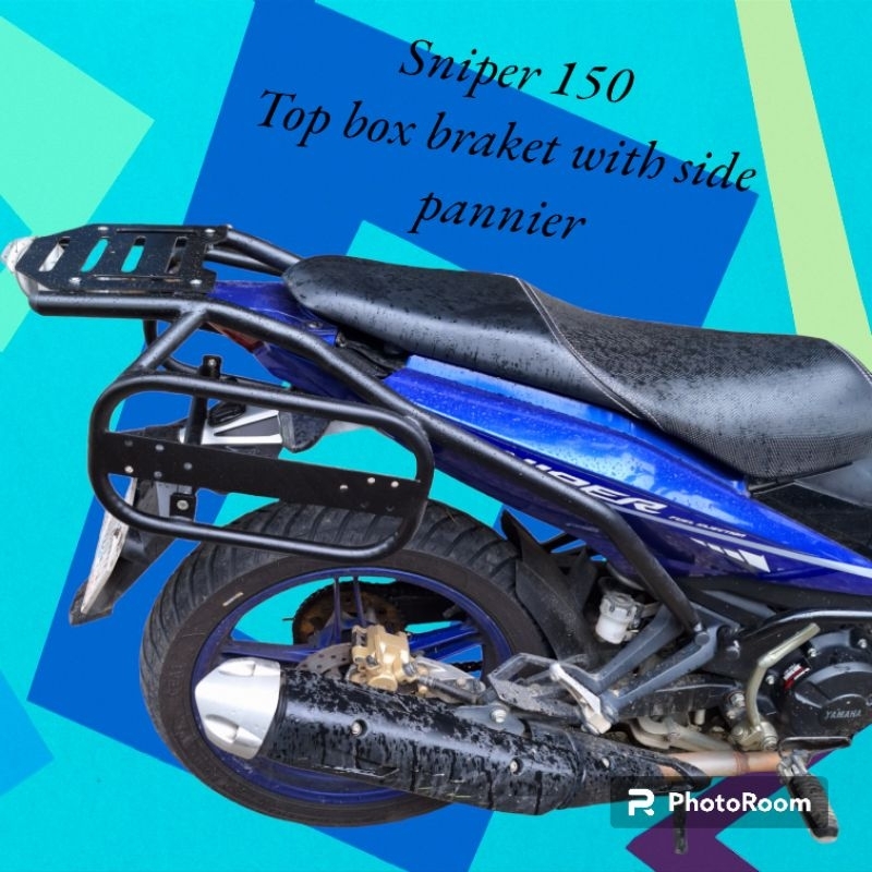 YAMAHA SNIPER 150 & SNIPER155 - TOP BOX BRAKET WITH SIDE PANNIER(heavy ...