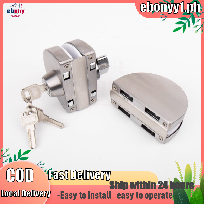 【Fast Delivery】10-12mm Glass Door Lock with Keys for Home Hotel ...