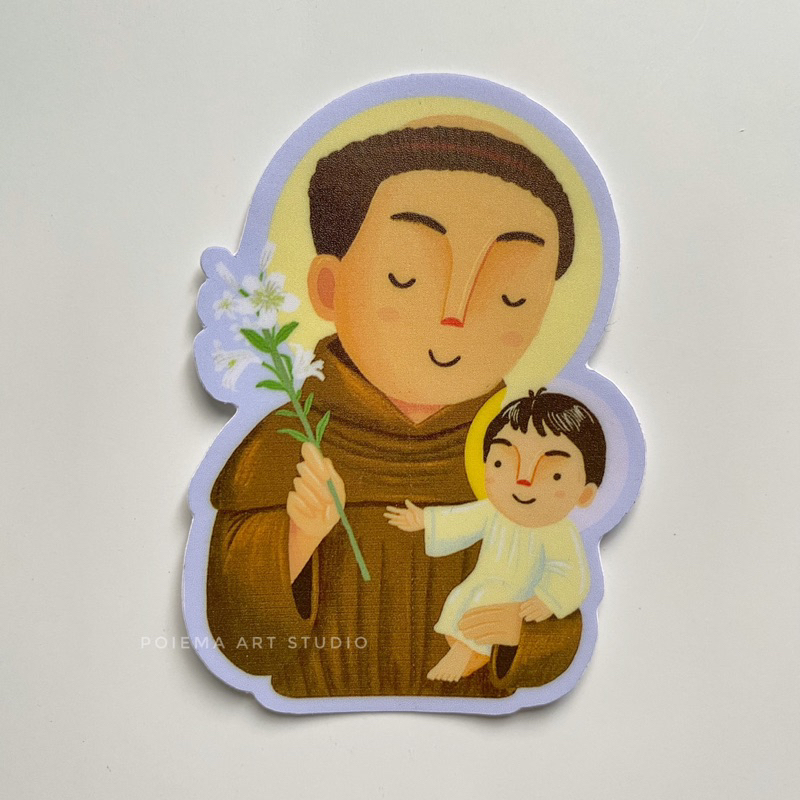 St. Anthony of Padua waterproof vinyl sticker | Shopee Philippines