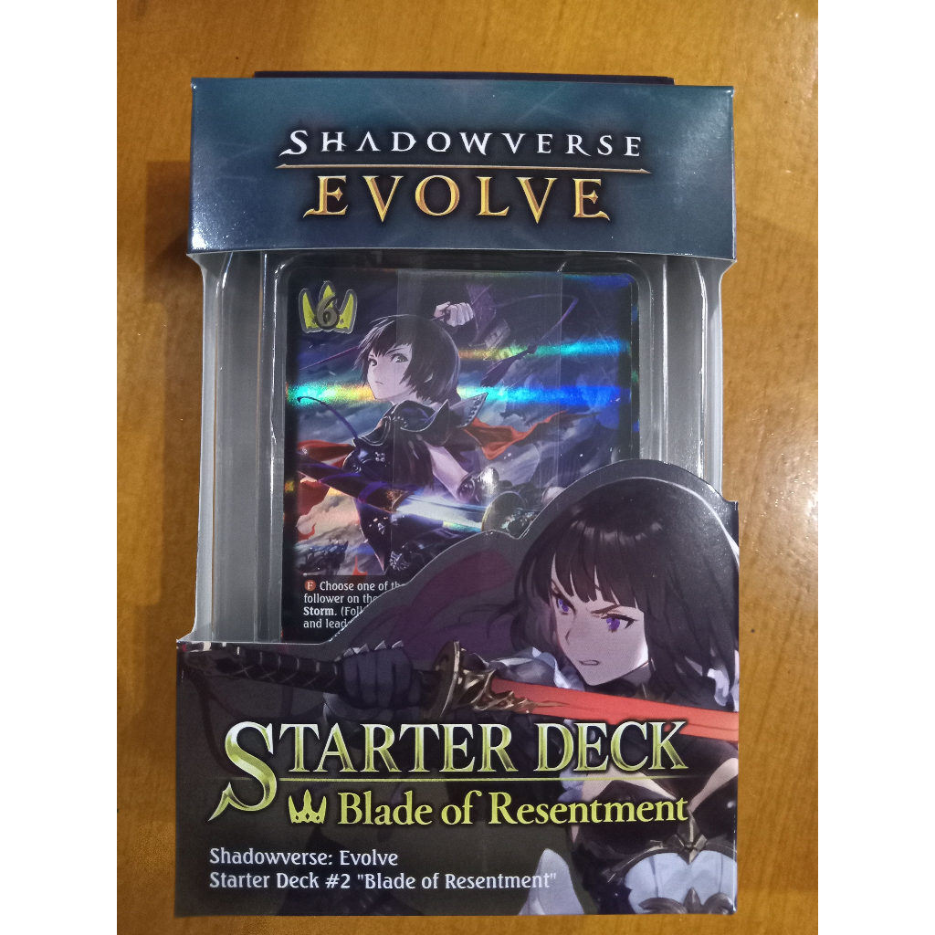 SVE Blade of Resentment Swordcraft Starter Deck 2 Shadowverse Evolve English Sealed | Shopee ...