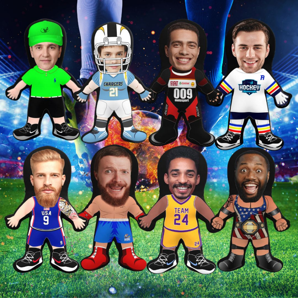 Sports Mini Me Human Doll Personalized Athlete Mini Me Doll PILLOW ART ...
