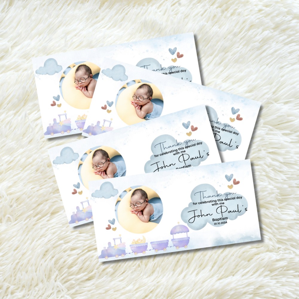 Thank You Sticker for Baptismal, Birthday and Kids Party | Waterproof ...